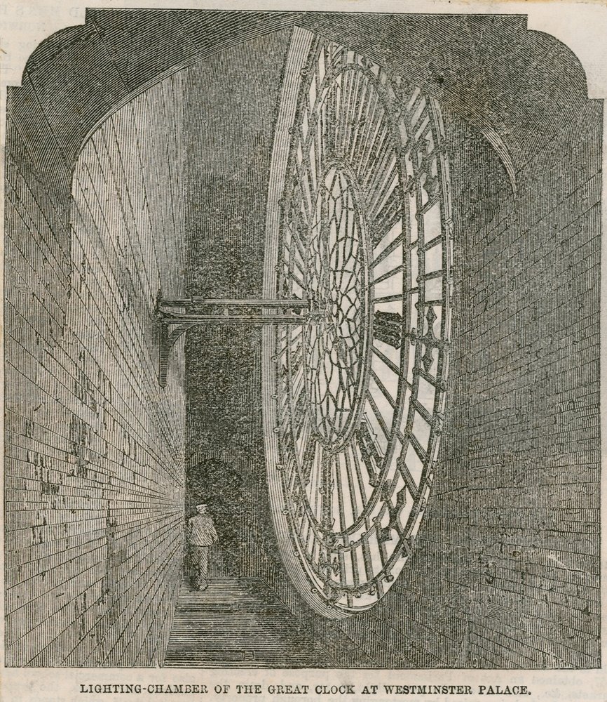 Lighting Chambers of the Great Clock at Westminster Palace