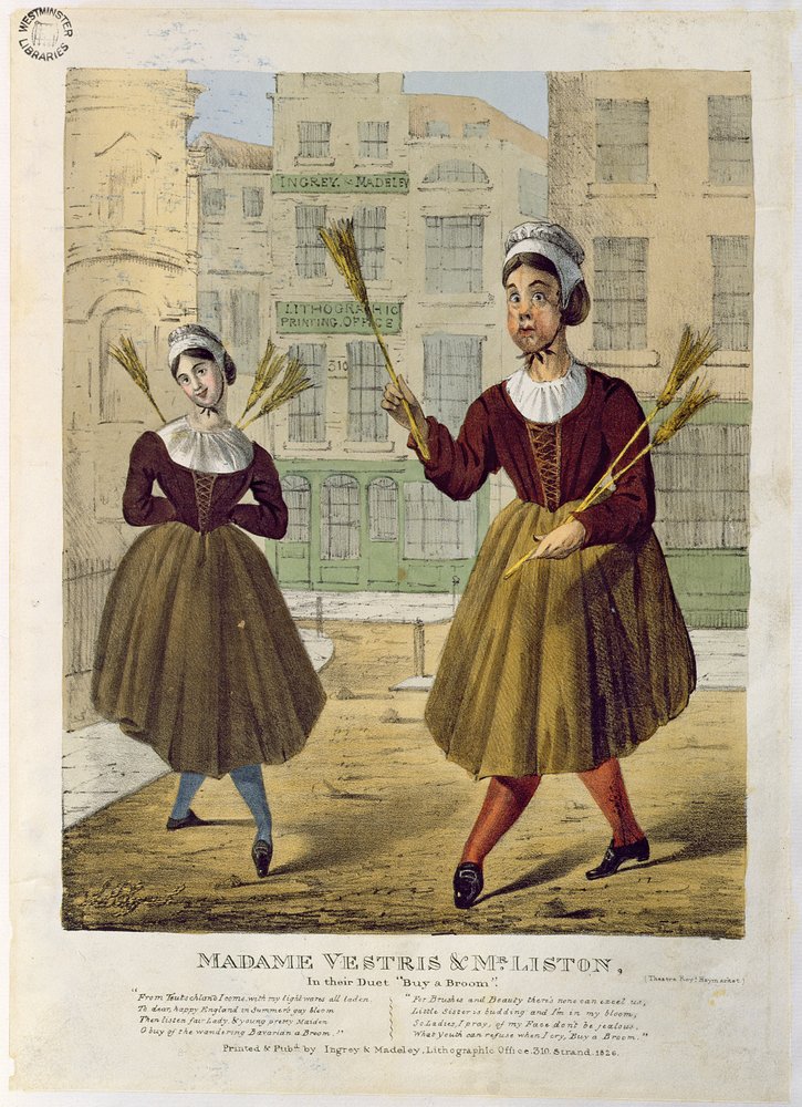 Madame Vestris and Mr. Liston in Their Duet 'Buy a Broom', pub. by ...