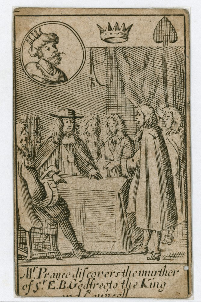 Popish Plot playing card by English School: Fine art print