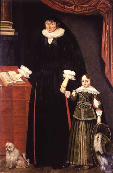 Portrait of a Lady and a Young Boy, Perhaps Anne Bonham and Her Son Hugh