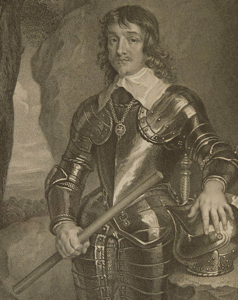 Portrait of James Hamilton (1606-49) 3rd Marquis and 1st Duke of Hamilton, from 'Lodge's British ...
