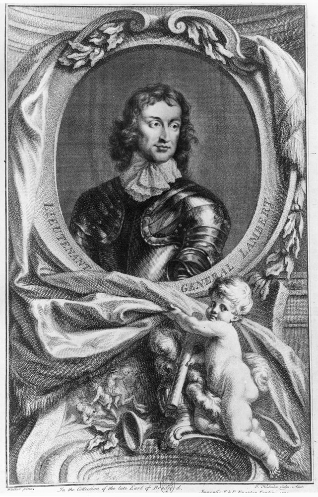 Portrait of Lieutenant General John Lambert (1619-83) engraved by ...