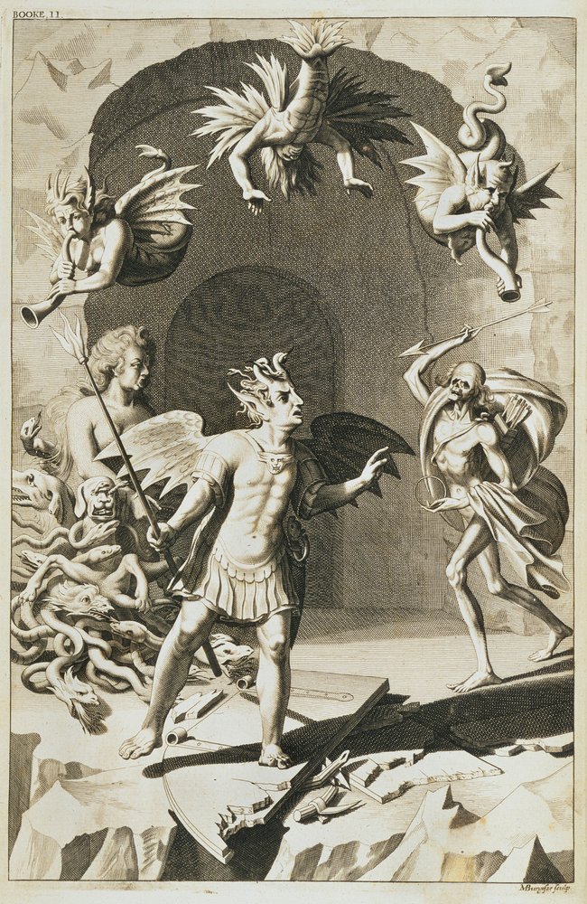 Satan and his demons, from 'Paradise Lost' by John Milton