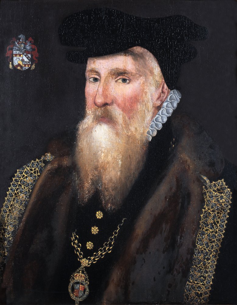 Sir Gilbert Dethick, Garter King of Arms by English School