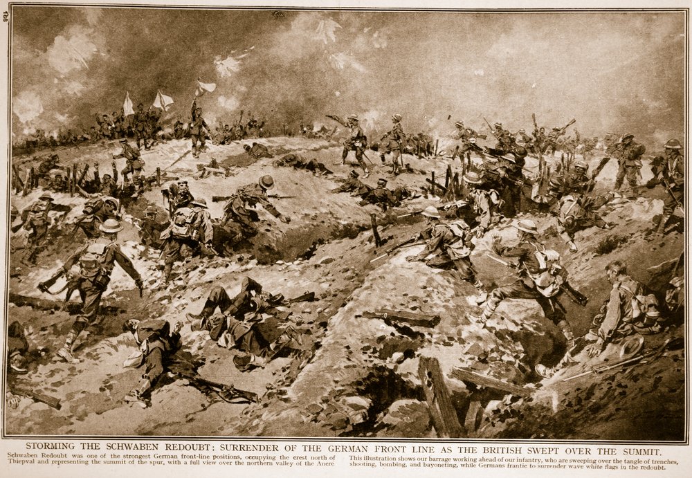 Storming the Schwaben Redoubt: surrender of the German Front Line as ...