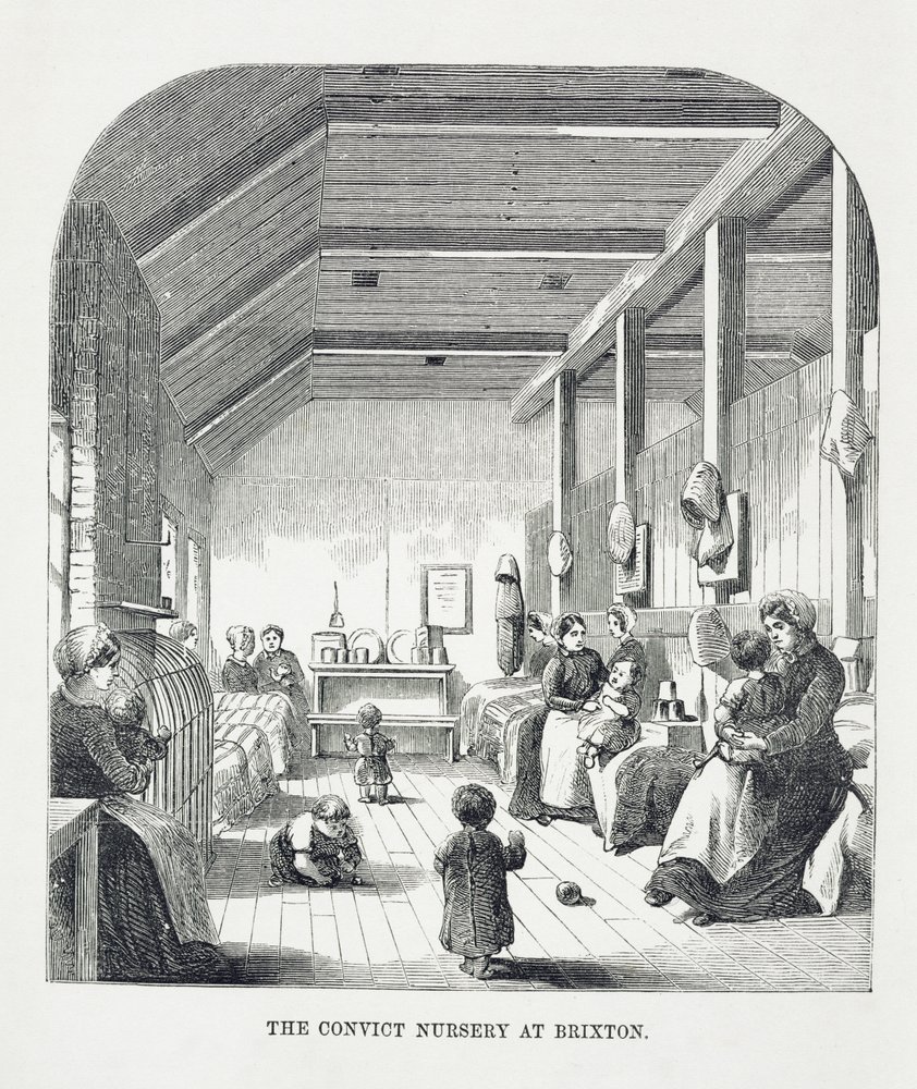 The Convict Nursery at Brixton, from The Criminal Prisons of London and ...