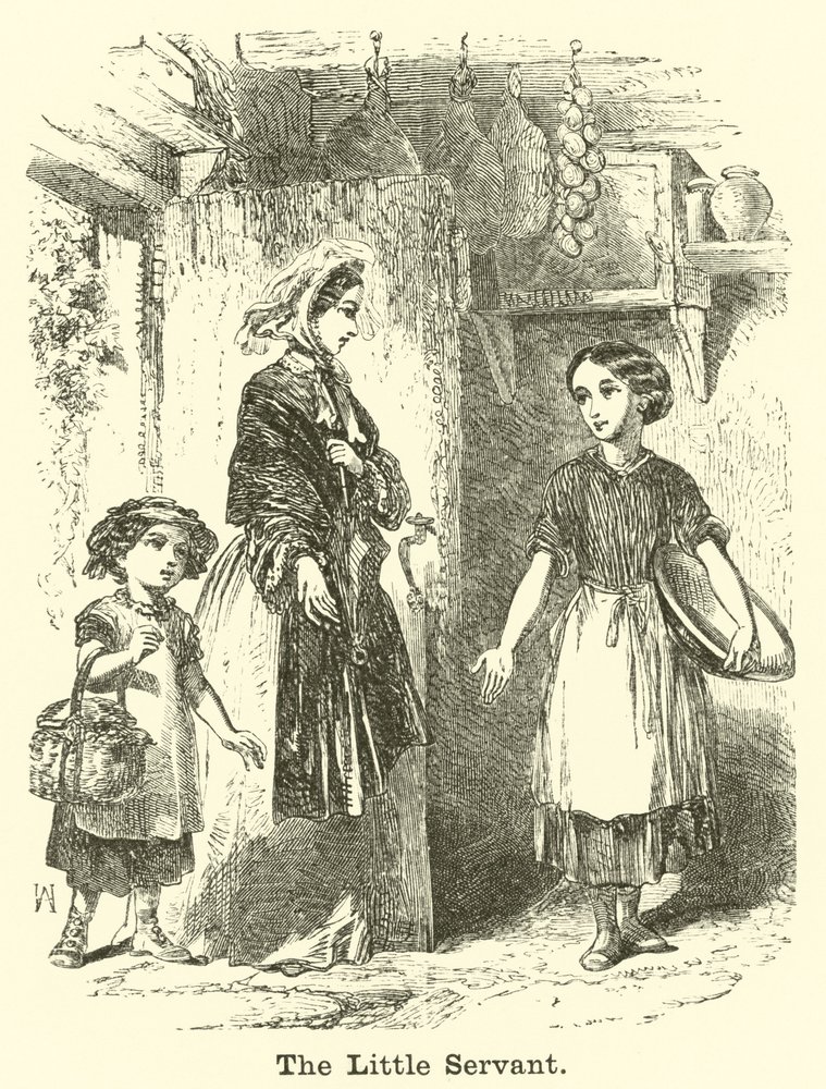 The Little Servant by English School: Buy fine art print
