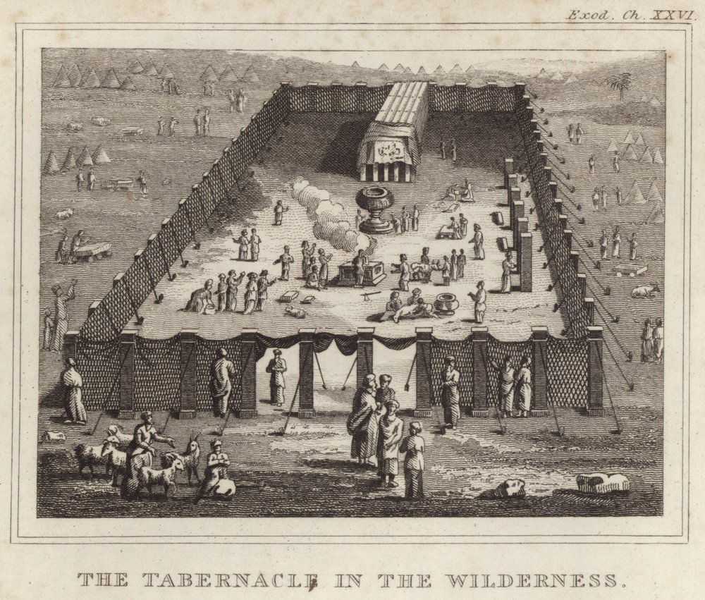 The Tabernacle in the Wilderness by English School