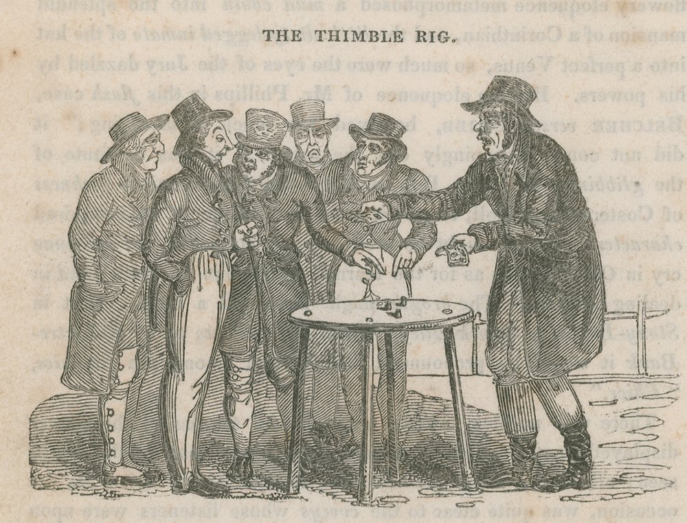 The Thimble Rig by English School: Buy fine art print
