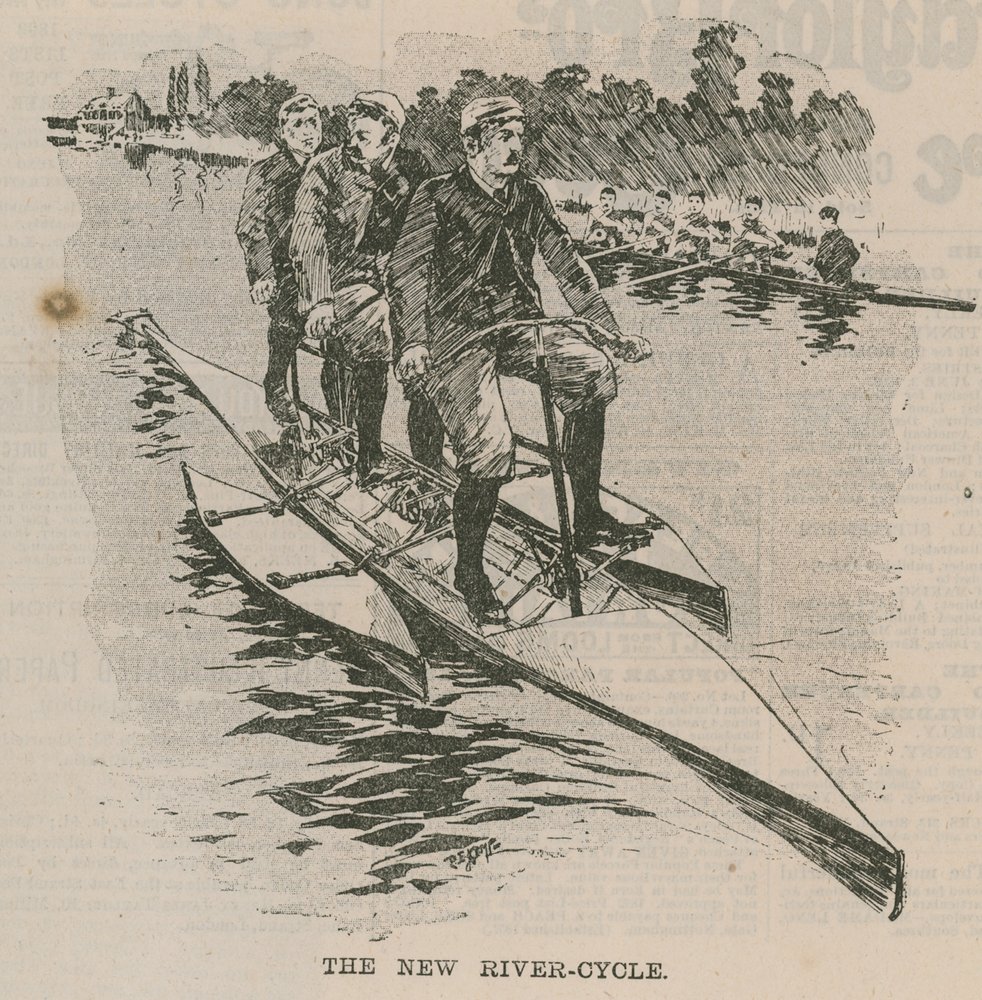 The New River Cycle by English School: Buy fine art print