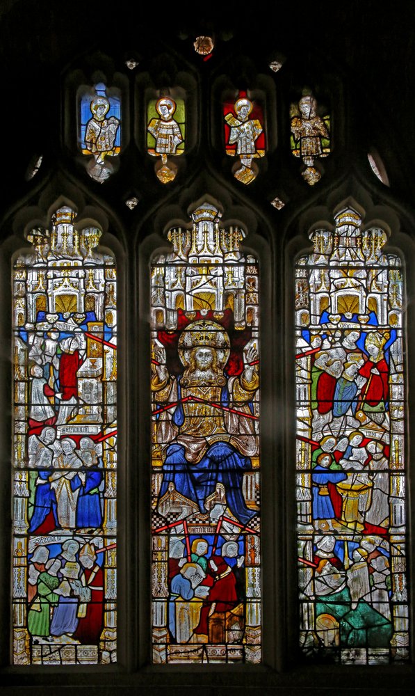 Window depicting the Seven Sacraments by English School