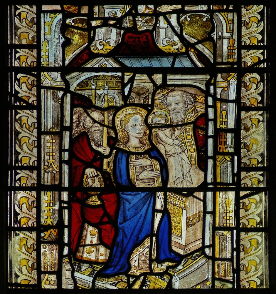 Window depicting the Purification by English School