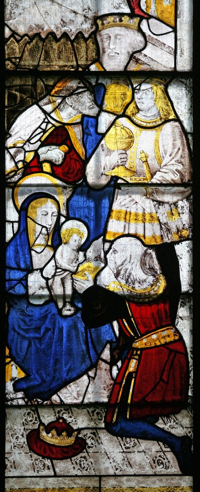 Window n3 depicting the Adoration of the Magi