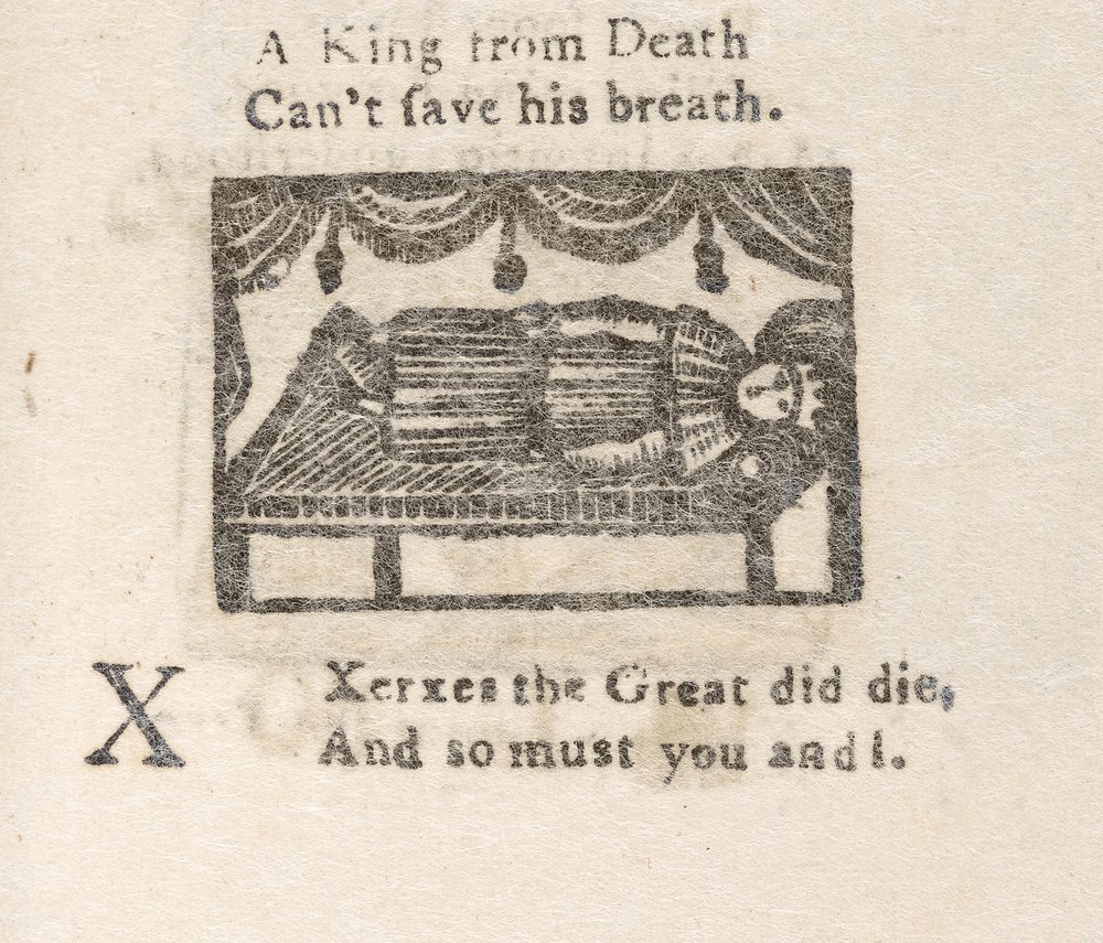 Xerxes the Great, illustration for the letter X, from a 'Child's Alphabet'