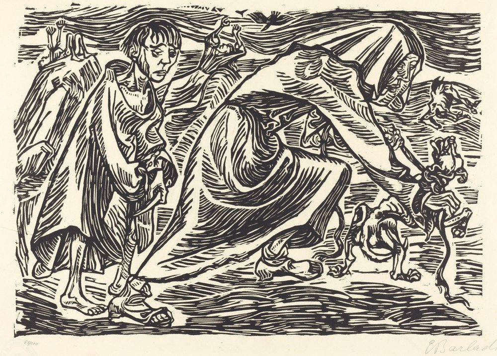 The Dog Catcher by Ernst Barlach: Buy fine art print
