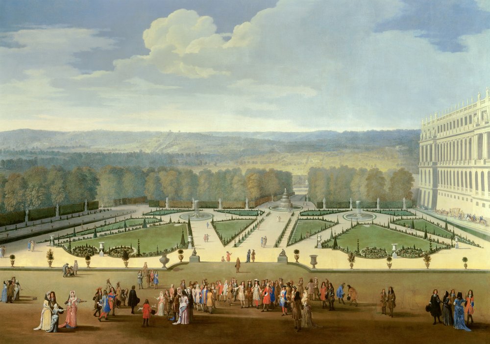 Promenade of Louis XIV in View of the Northern Parterre in the Gardens ...
