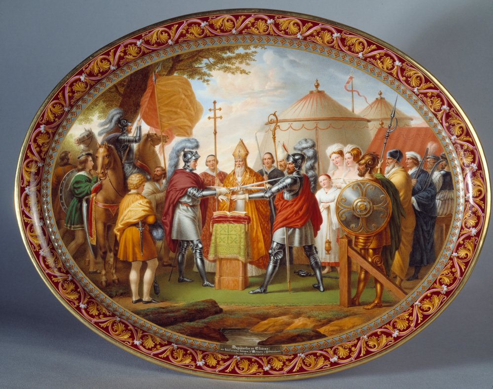 Chocolate Serving Tray by Etienne Charles Leguay