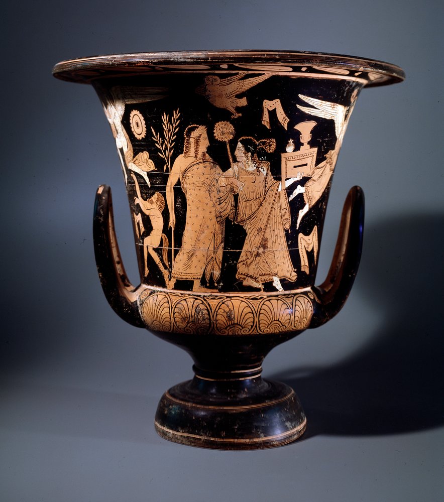 Etruscan Civilization: Terracotta Crater Decor by the Painter of ...