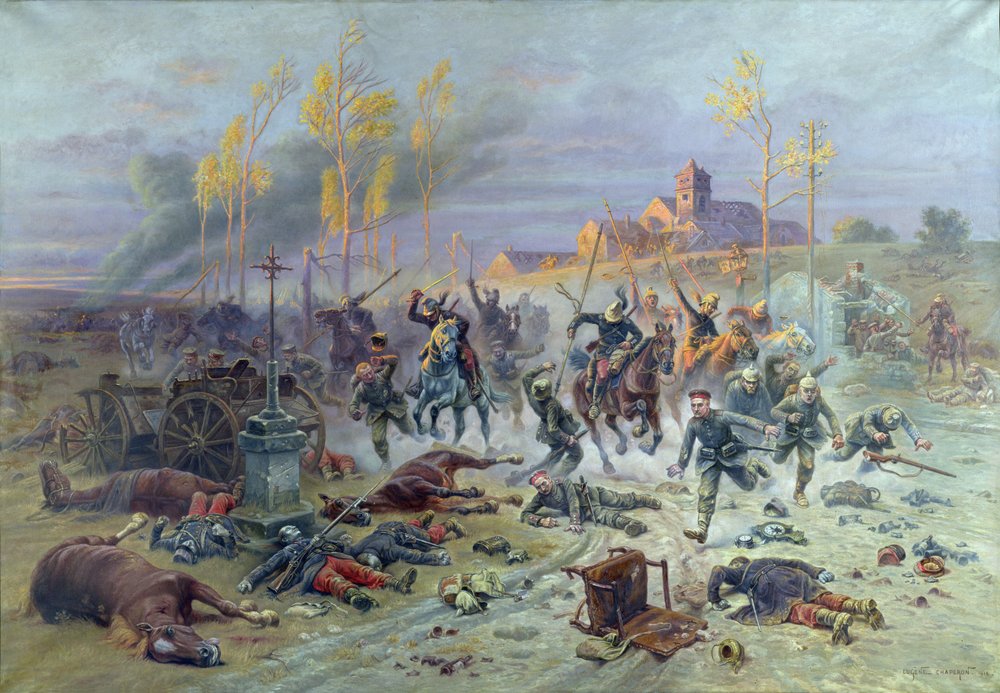 The Charge of French Soldiers at the Battle of the Marne, 8th or 9th ...