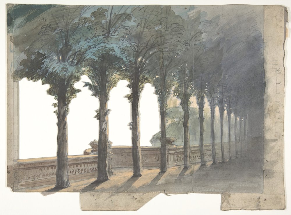 Design for a Stage Set at the Opera, Paris, 1830-90