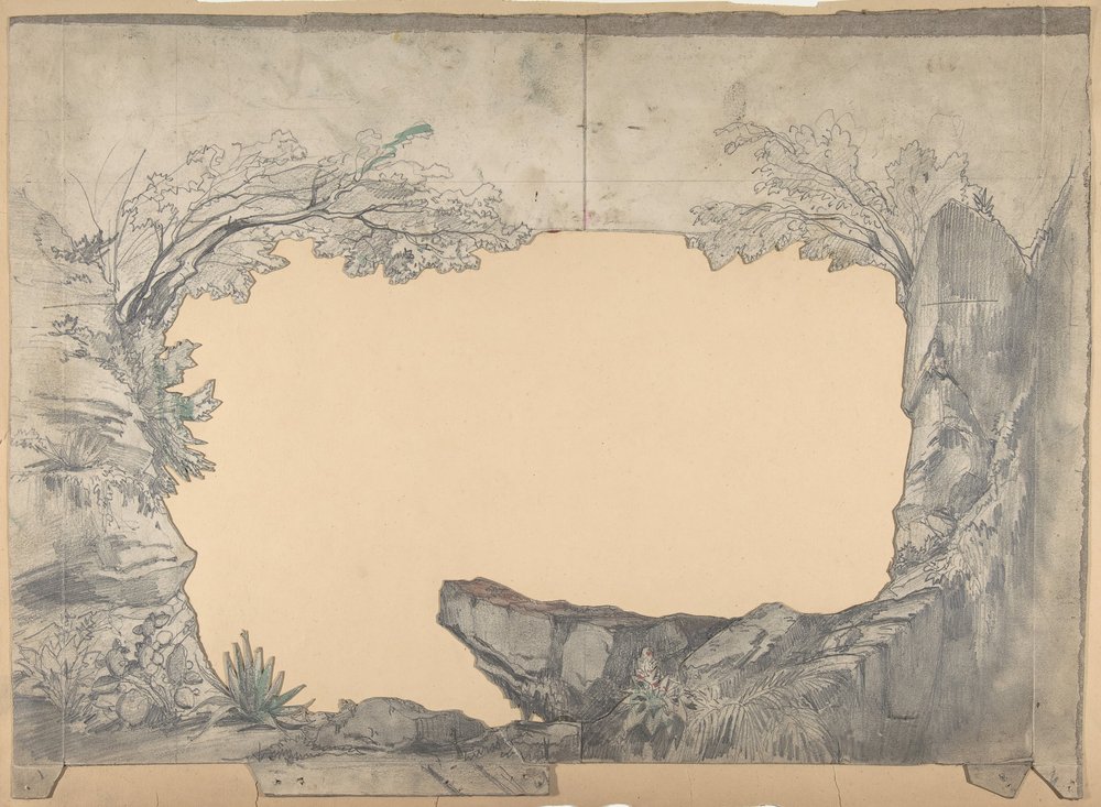 Design for a Stage Set at the Opera, Paris, 1830-90