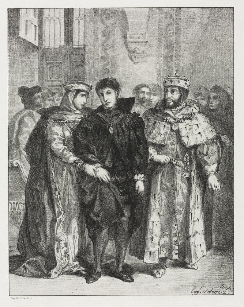 Hamlet by Eugène Delacroix: High-quality fine art print