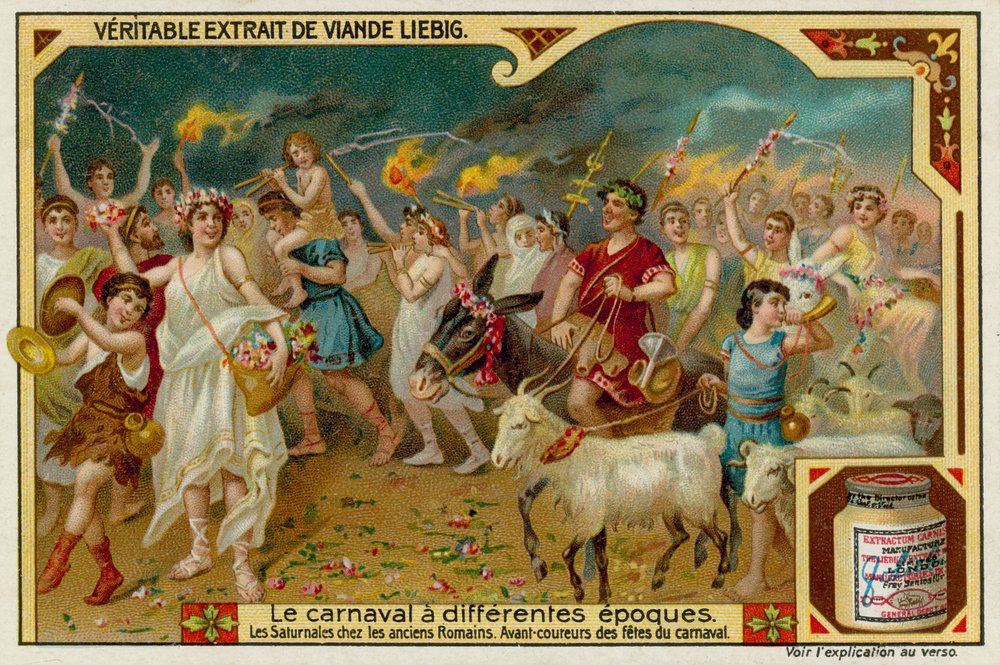 The Saturnalian Festival in Ancient Rome by European School