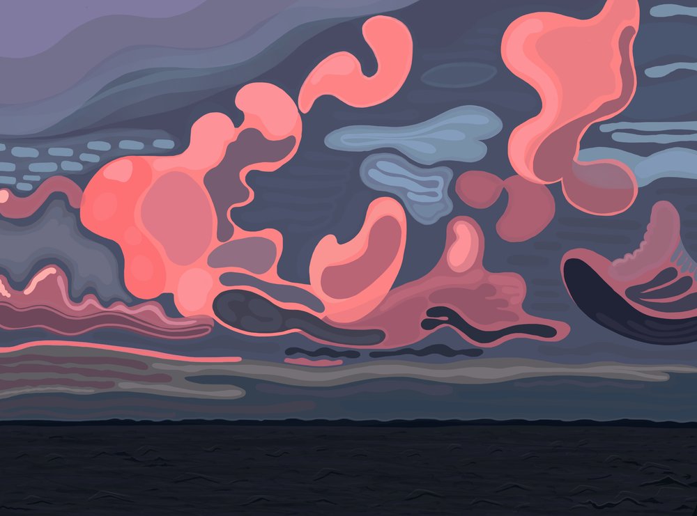 Ocean and Clouds, Brooklyn by Evan Sklar: Fine art print