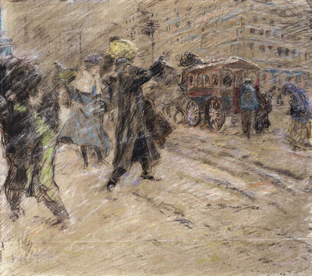 Snow Storm, Madison Square, New York by Everett Shinn