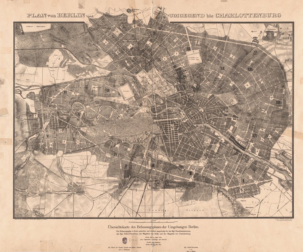 Overview Map of the Development Plan of the Surroundings of Berlin