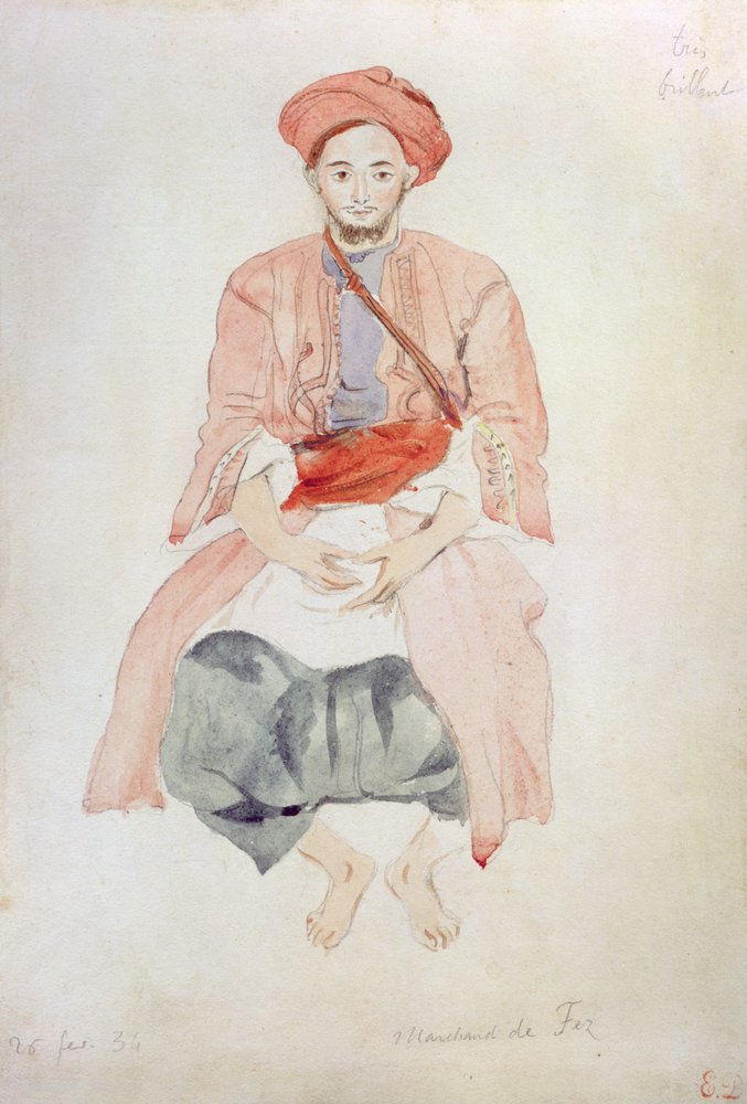 Fez Vendor, 1834 by Ferdinand Victor Eugene Delacroix