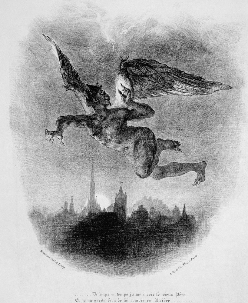 Mephistopheles' Prologue in the Sky, from Goethe's Faust, 1828 ...