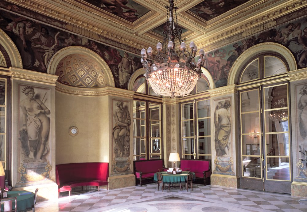 View of the Antechamber with allegorical depictions of 'Industry' and ...