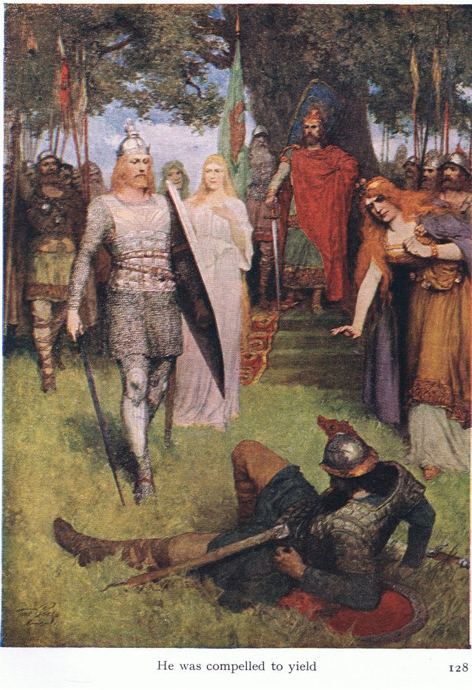 He Was Compelled to Yield, Illustration from The Stories of Wagner's Operas