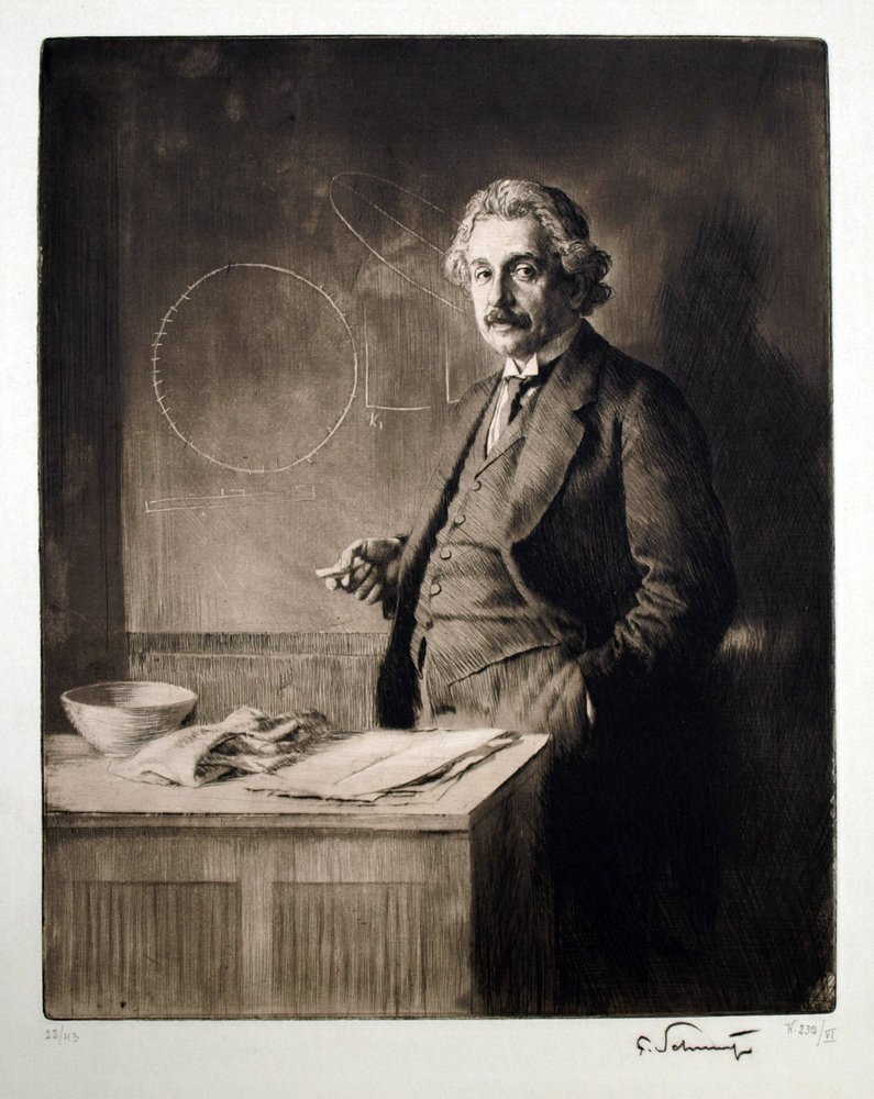 Portrait of Albert Einstein by Ferdinand Schmutzer