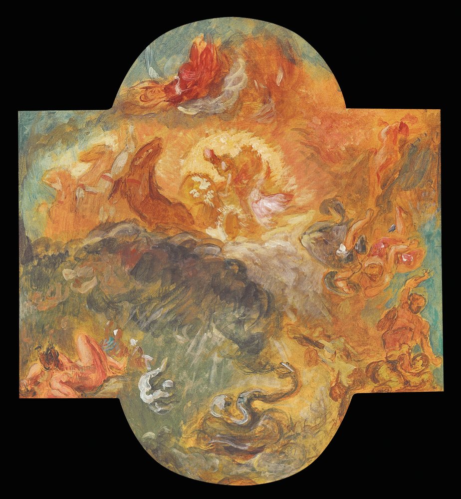 Apollo Slays Python by Ferdinand Victor Eugene Delacroix