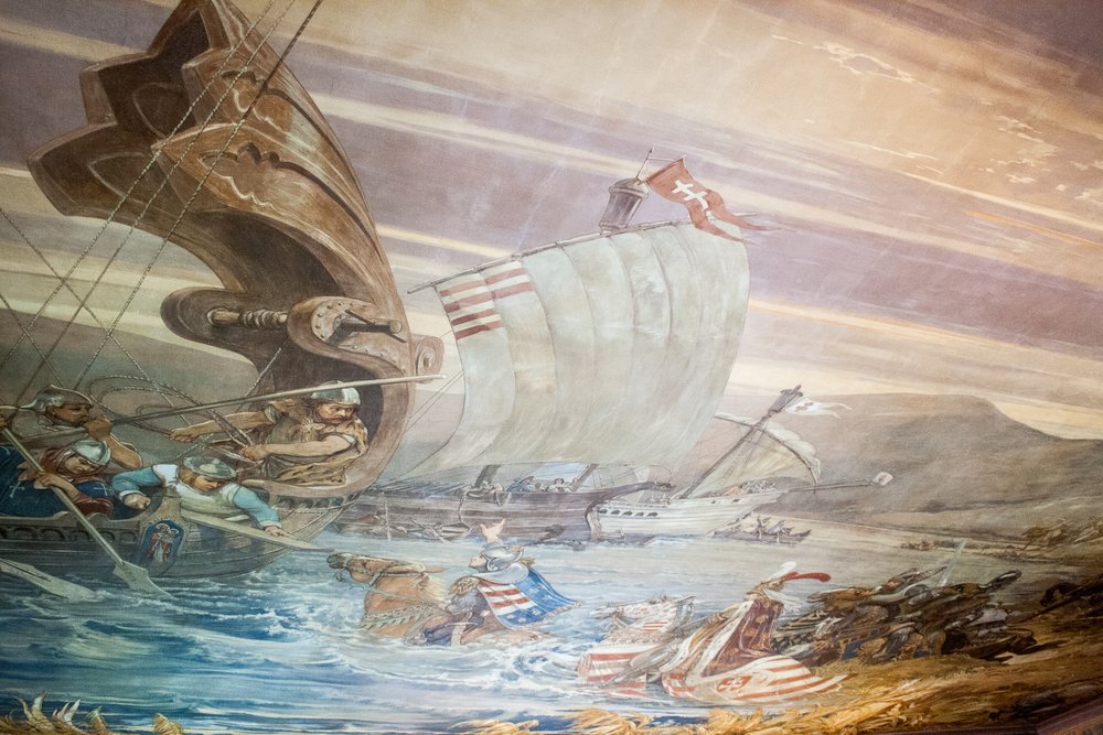 Titusz Vay Saves King Sigismund of Hungary in the Battle of Nicopolis