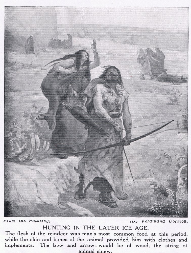 Hunting in the Later Ice Age by Fernand Cormon