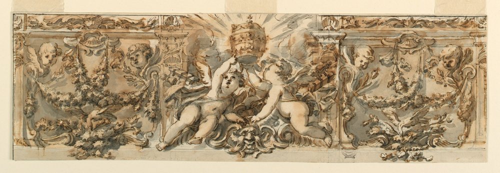 Decoration of a Frieze by Filippo Marchionni
