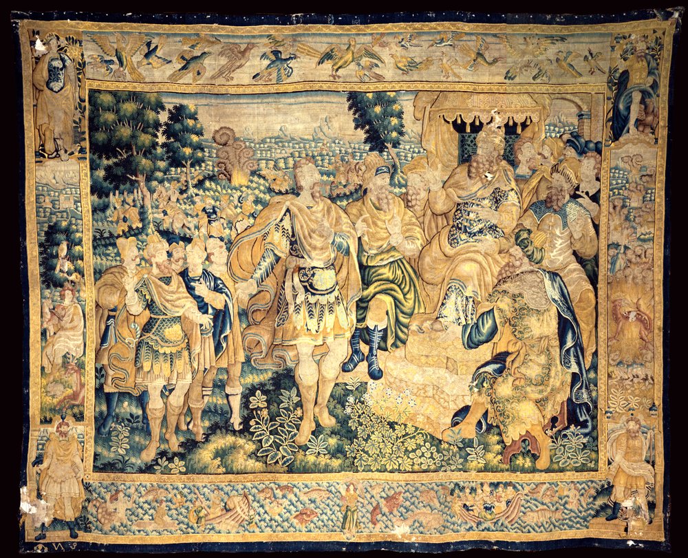 Cathedral. Interior. Flemish tapestry. The history of Judas Maccabeus ...