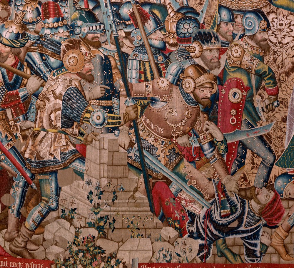 The Trojan War. The Destruction of Troy. Eleventh tapestry in the ...