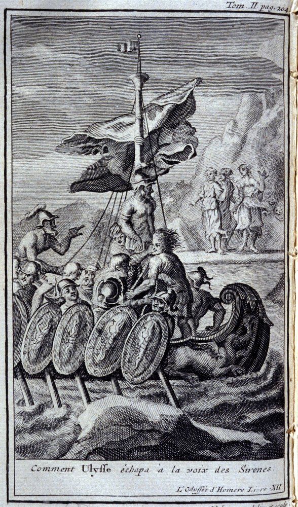 How Ulysses Escaped the Voice of the Sirens (Illustration for Book XII ...
