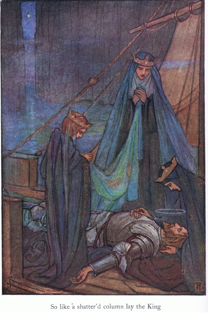So like a shattered column lay the King (Morte D'Arthur)