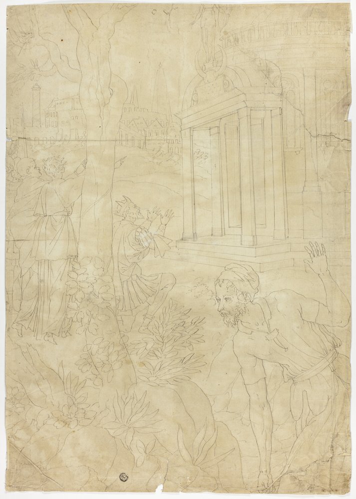 King Making Sacrifice at Temple of Diana