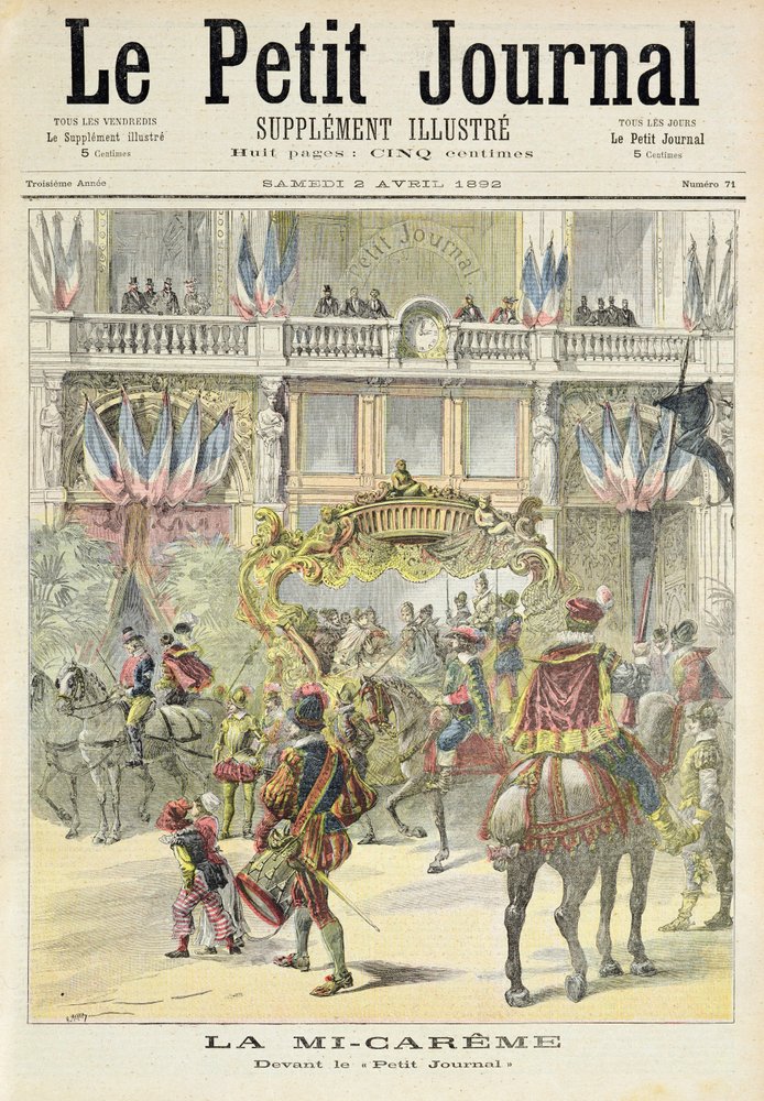 Title Page Depicting the Mid-Lent Parade in Front of the Petit Journal ...