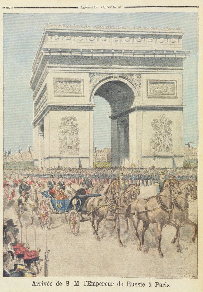 Tsar Nicolas II in Paris, from 'Le Petit Journal', 11 October 1896