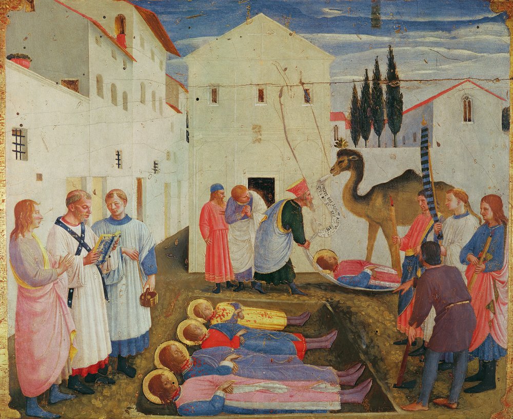 Burial of SS. Cosimo and Damian by Fra Angelico