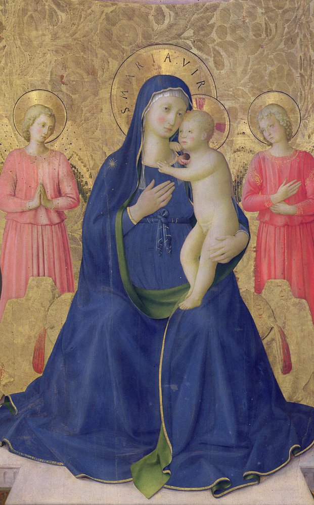 The Bosco ai Frati Altarpiece: The Virgin and Child enthroned with two ...