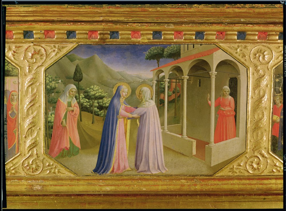 Visitation, from the Predella of the Annunciation Altarpiece