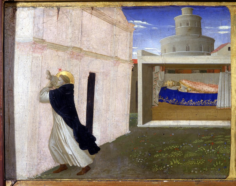 The dream of Innocent III - (detail) of the 'Coronation of the Virgin ...